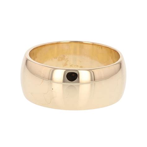 77mm Polished Classic Wide Wedding Band 14k Yellow Gold 682 Grams