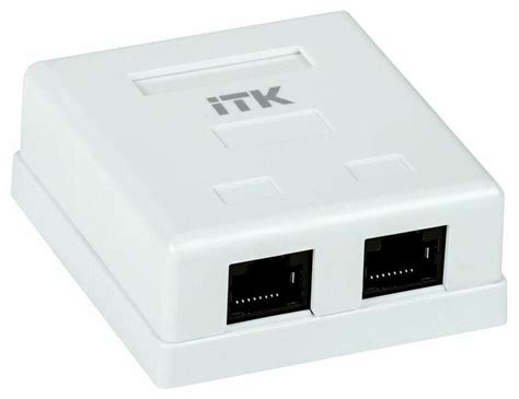 Itk Cs2 1c5ef 22 Настенная инф розетка Rj45 кат 5e Ftp 2 порт — купить по низкой цене на