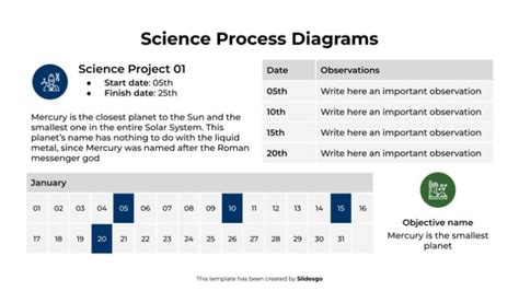 Science Process Diagrams Template