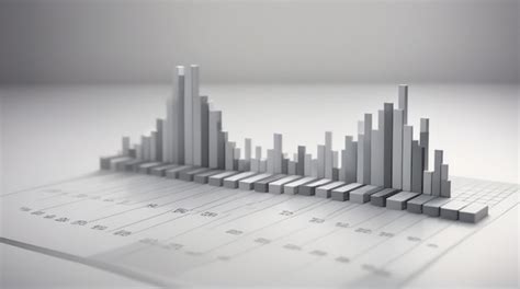 premium photo dynamic data flow abstract 3d chart on light grey