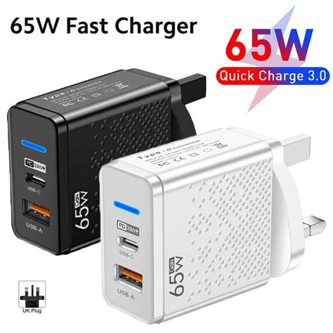 W Pd Fast Charger Dual Port Pd Usb Qc Adapter Support Quick Charge For Ip Samsung Huawei