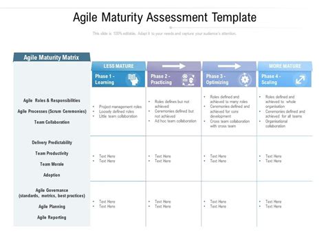 Agile Maturity Assessment Template Ppt Powerpoint Presentation