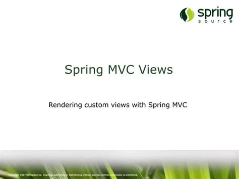 PPT Spring MVC Views PowerPoint Presentation Free Download ID