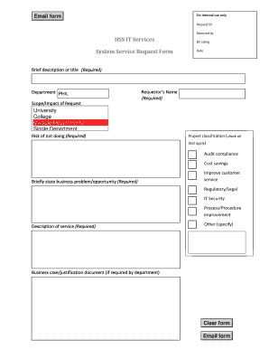 Technical Support Request Form PdfFiller