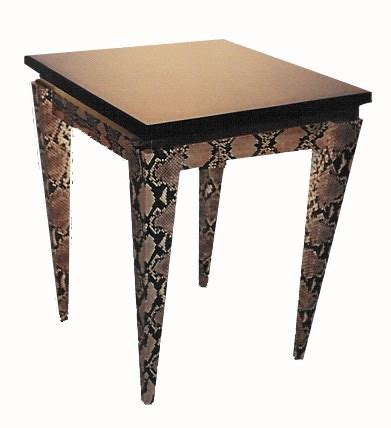 Natural Python End Table W Granite Top Maker Marketplace