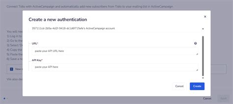 Integration With Activecampaign Tidio