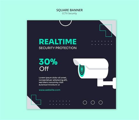 Free Psd Cctv Security Template Design