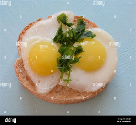 Bread And Eggs Stock Photo Alamy
