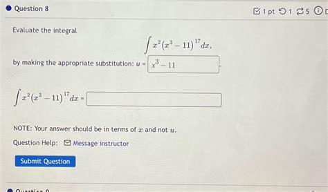 solved question 81 ﻿pt1⇄5evaluate the