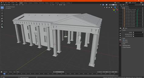 Neoclassical Building 3d Model 89 3ds Blend C4d Fbx Max Ma Neoclassical Building 3d Model 89 3ds Blend C4d Fbx Max Ma