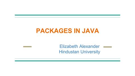 packages in java pptx