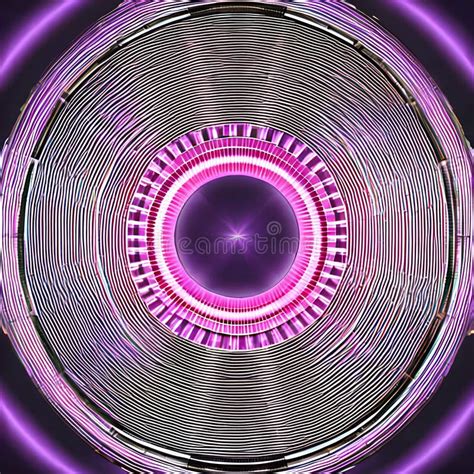 A Radial Design With Interlocking Triangles In Shades Of Pink And Purple3 Generative Ai Stock