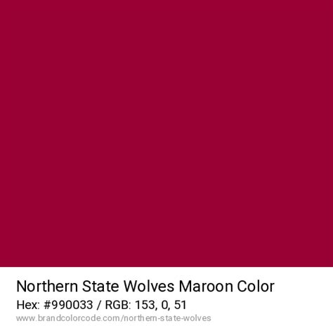Northern State Wolves Brand Color Codes