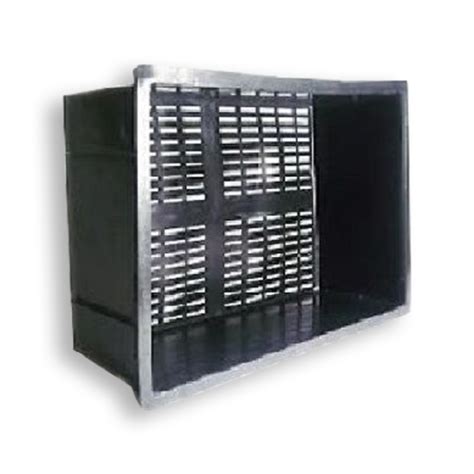 CROP BOX BLACK L GRATED BASE X X CM Accent Hydroponics