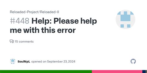 Help Please Help Me With This Error · Issue 448 · Reloaded Project
