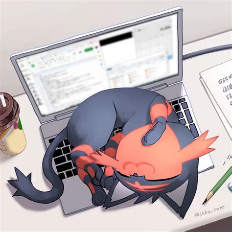 Litten Pokemon Drawn By Jako Boke Poke Danbooru