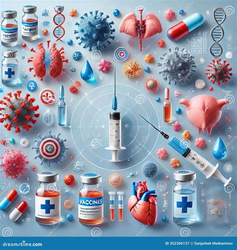 A Visual Representation Of The Different Types Of Vaccines And T Stock Illustration