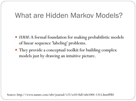 PPT Applying Hidden Markov Models To Bioinformatics PowerPoint Presentation ID