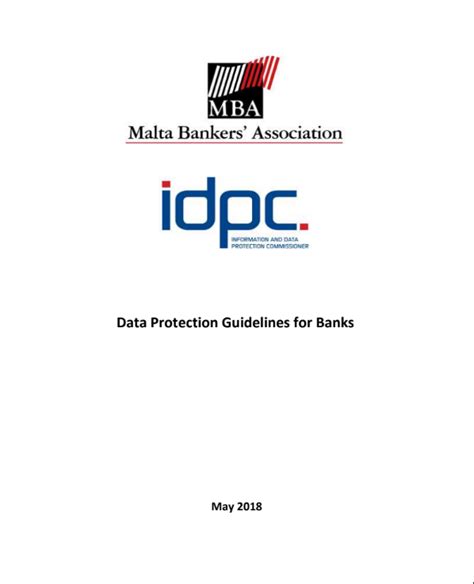 Data Protection Guidelines For Banks Ministry Of Security