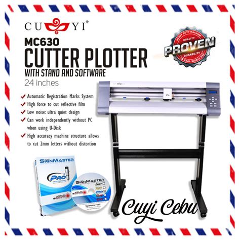 Cuyi Mc630 Cutter Plotter 24 Inches Machine With Stand And W Auto Contour Cutting Function