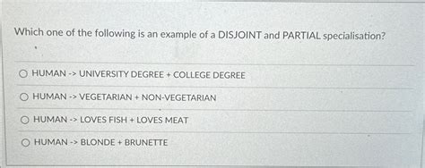 solved which one of the following is an example of a
