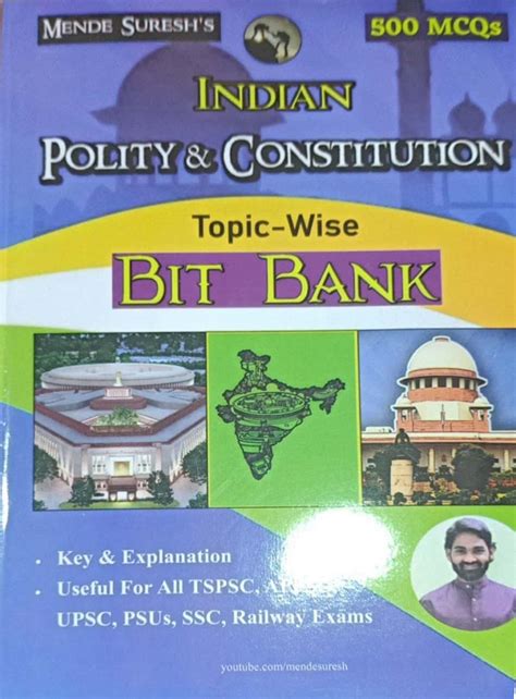 Mende Suresh Indian Polity Topic Wise 500 Mcqs Bit Bank Useful For Appsctspsc Exams English
