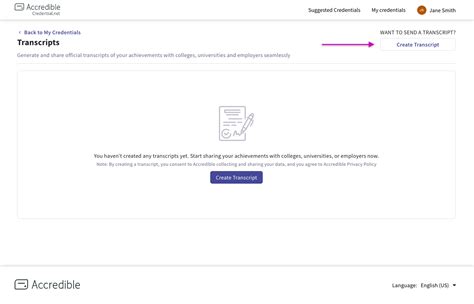 Transcripts Viewing Creating And Sending A Transcript