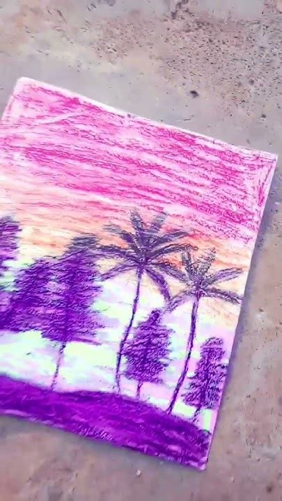 Oil Pestel Drowiing Youtube