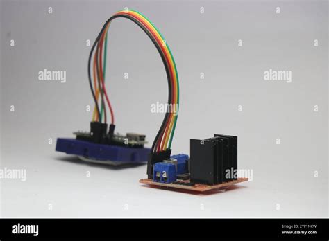 Motor Controller Is Connected To The Microcontroller On The Breadboard