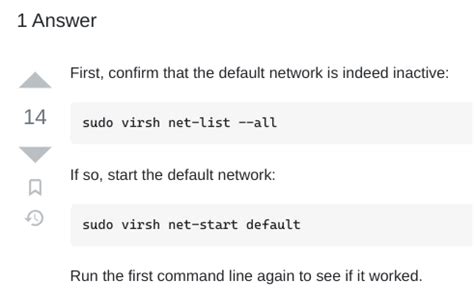 SOLVED QEMU Network Default Is Not Active Booting From Hard Disk Linux