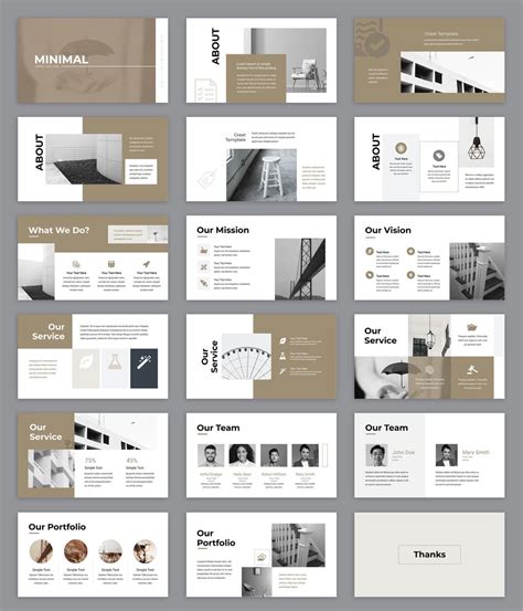Stylish Minimal Business Presentation Layout Presentation Layout