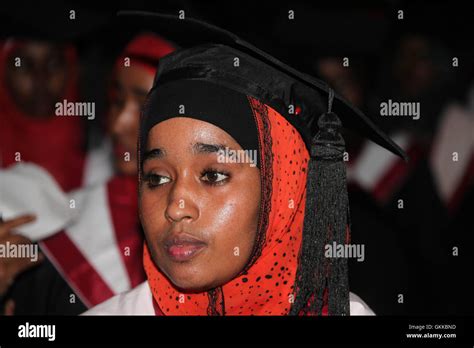 A Lady Of The 700 Gradutes From The Simad University In City Palace Hotel While They Were