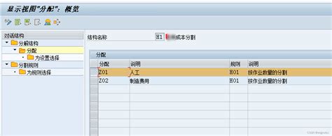 成本中心作业分割解析 csdn博客