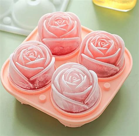 4 Cells Big Silicone Ice Cube Maker Form Food Grade Silica Gel Ice Maker Modelingfor Ice Candy