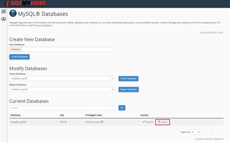 How To Manage Mysql Database From Cpanel Gotmyhost Blog 2024