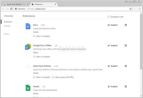 Remove The Quick Auto Refresh Chrome Extension Remove The Quick Auto Refresh Chrome Extension