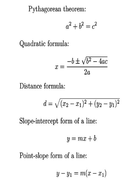 Some Useful Mathematical Expressions For Exam Pdf Area Logarithm