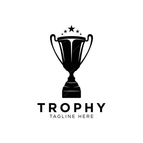 Trophy Vector Logo Iconchampions Trophy Logo Icon For Winner Award Logo