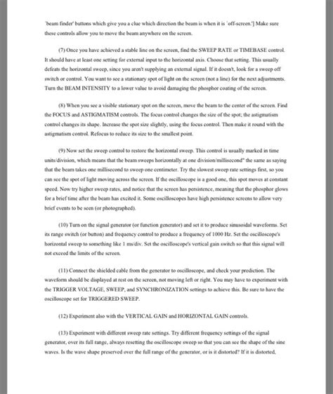 Solved The Oscilloscope Oscilloscope Is One Of The Most Chegg Com