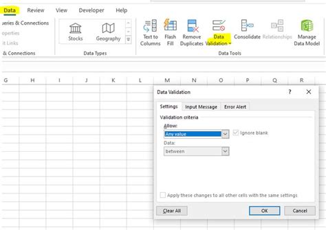How To Prevent The Input In A Cell Of A Date Outside A Specific Range