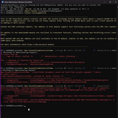 Security Admin Center Tenant Allowblock List Not Able To Block Ipv4