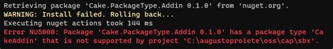 Feature Request Installation Of Nuget Packages With Custom Types