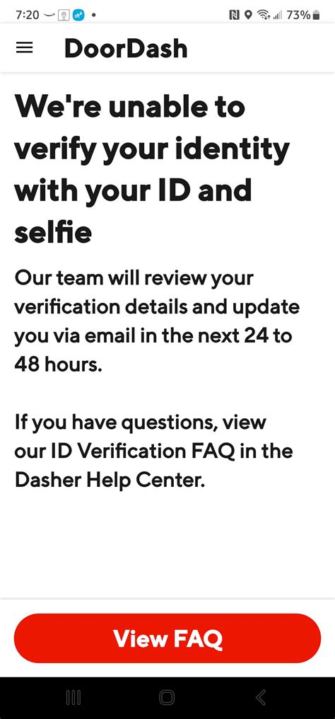 Failed Verification Rdoordash