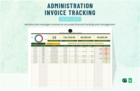 Administration Invoice Tracking Template In Excel Google Sheets Download Template Net