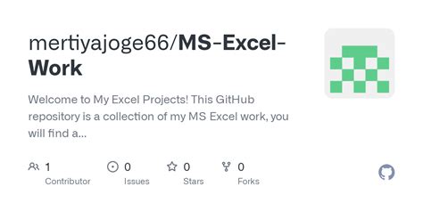 github mertiyajoge66 ms excel work welcome to my excel projects
