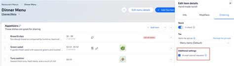 Wix Restaurants Preparing Your Menus For Online Ordering Help Center Wix Com