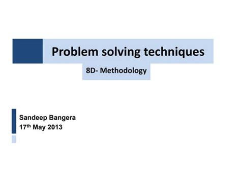 8d Problem Solving Report Template With Guidance Ppt Technology