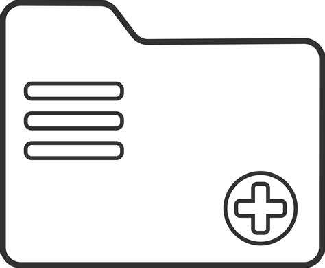 add folder thin line icon social icon set 14441001 png