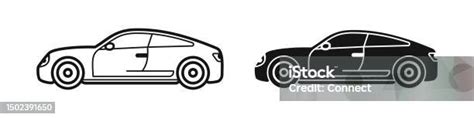 자동차 아이콘입니다 자동 표지판 스포츠 자동차 상징입니다 차량 기호 현대 교통 아이콘입니다 블랙 색상 벡터 격리 기호입니다 벡터에 대한 스톡 벡터 아트 및 기타 이미지
