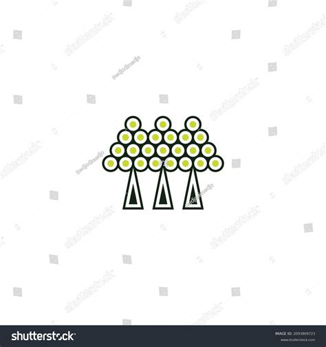 Tree Logo Vector Line Template Stock Vector Royalty Free Shutterstock